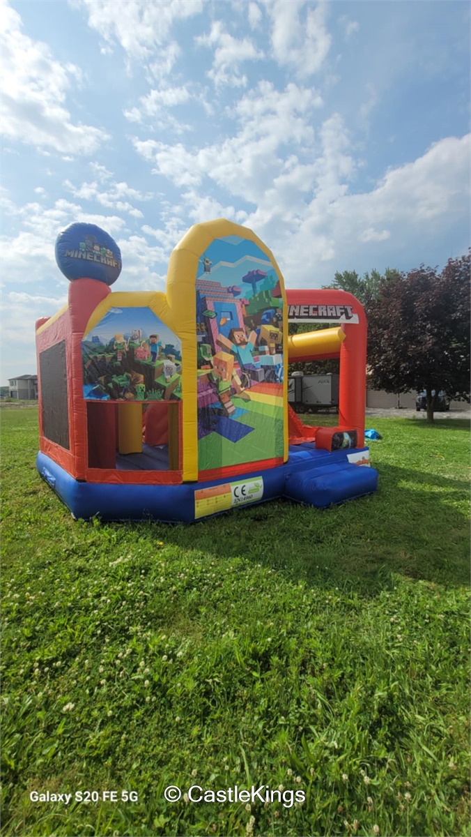 MINECRAFT BOUNCER AND SLIDE - Party Rentals and Inflatables in Ontario ...