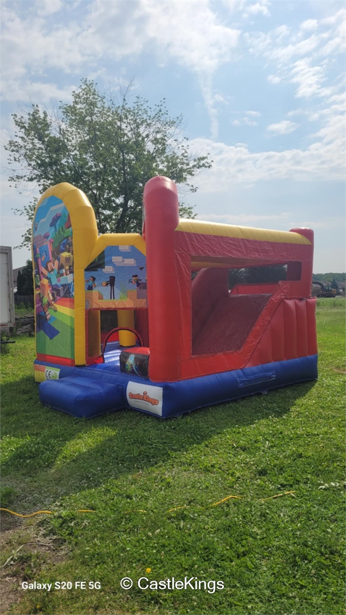 MINECRAFT BOUNCER AND SLIDE - Party Rentals and Inflatables in Ontario ...