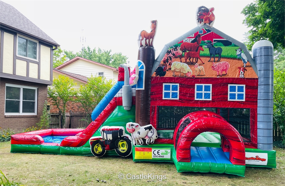 Wet or Dry Farm Combo - Party Rentals and Inflatables in Ontario ...
